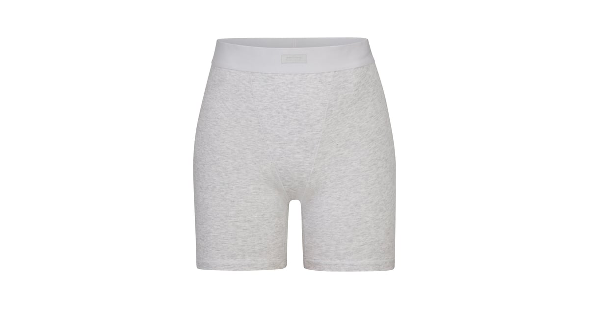 Track Skims Boyfriend Boxer - Light Heather Grey - 3 X at Skims