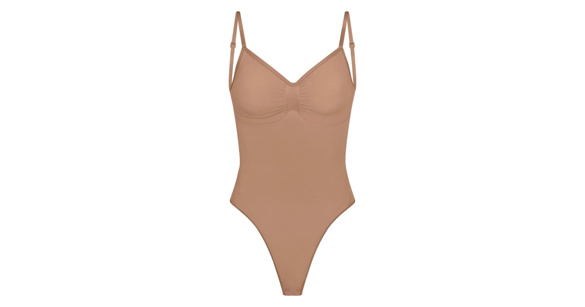 Track Skims Seamless Sculpt Low Back Thong Bodysuit - Sienna - 4 X at