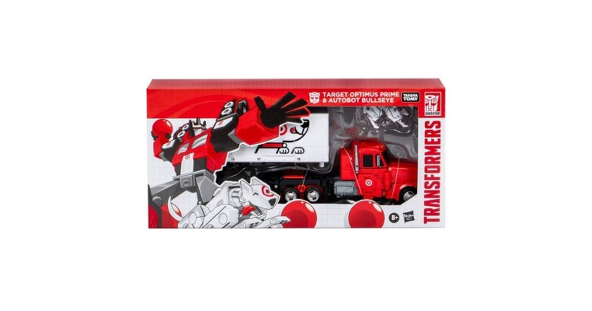 Track Transformers Target Optimus Prime and Autobot Bullseye Action