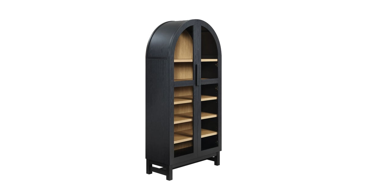 Track Better Homes & Gardens Juliet Solid Wood Frame Arc Cabinet - All ...