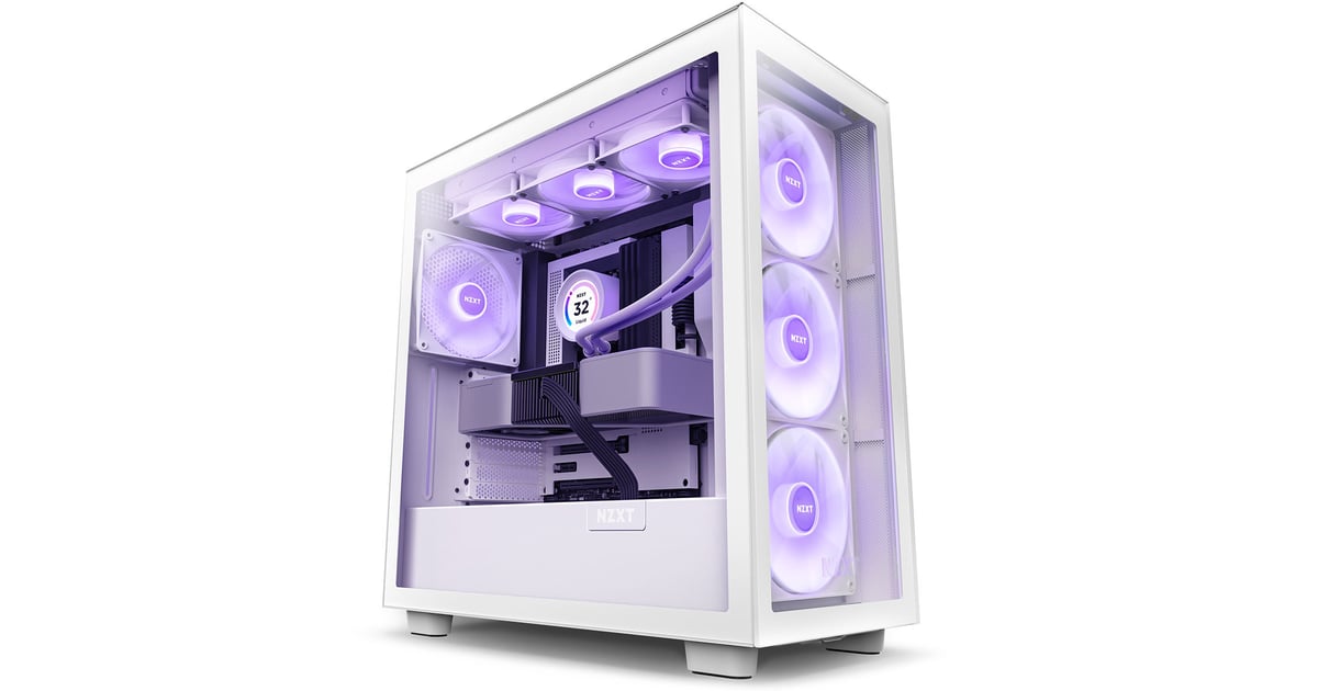 Track NZXT H7 Elite Premium Tempered Glass ATX Mid-Tower Computer Case