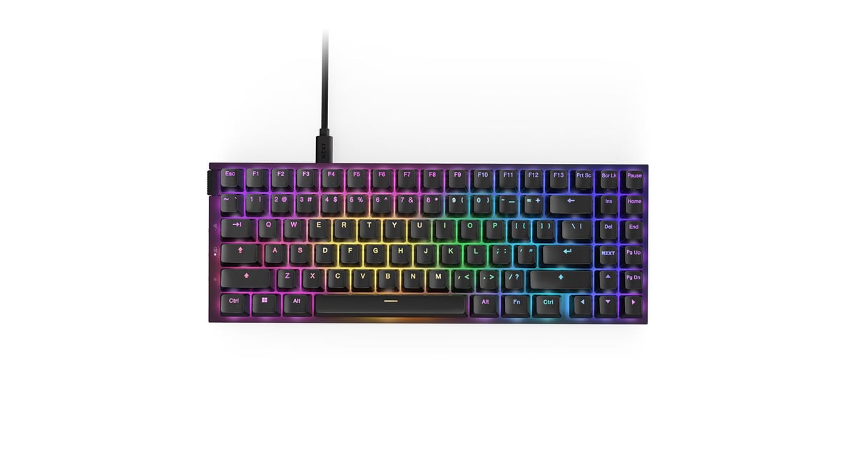 Track NZXT Function 2 MiniTKL Tenkeyless RGB Wired Gaming Keyboard at