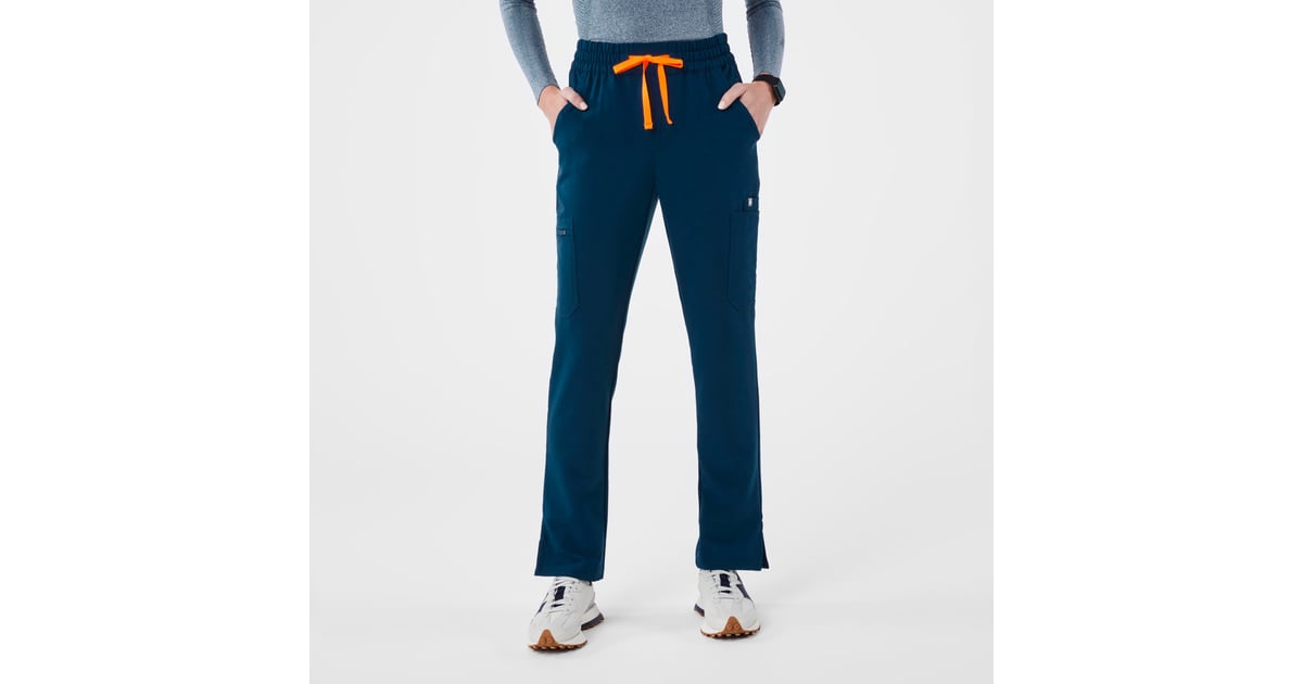 Track Figs High Waisted Dowa Scrub Pants - Deep Reef - XL - Regular at Figs