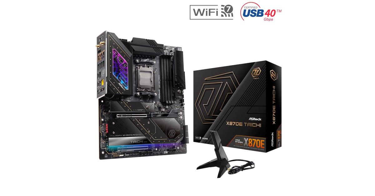 Track ASRock X870E TAICHI Extended ATX Motherboard at Newegg