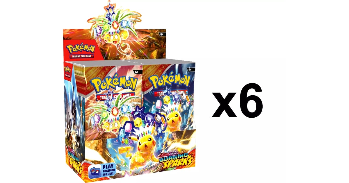 Track Pokemon Surging Sparks Case (6 ct Booster Boxes) at TcgPlayer