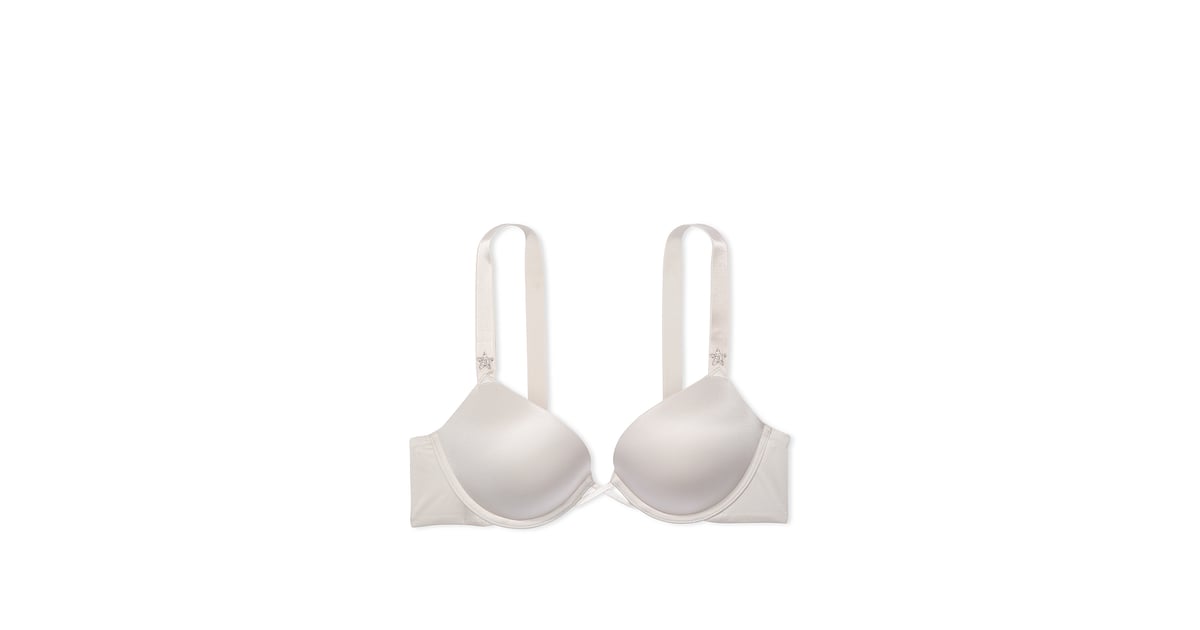 Track Bombshell Add-2-Cups Starstruck Shine Push-Up Bra - Delfin Grey