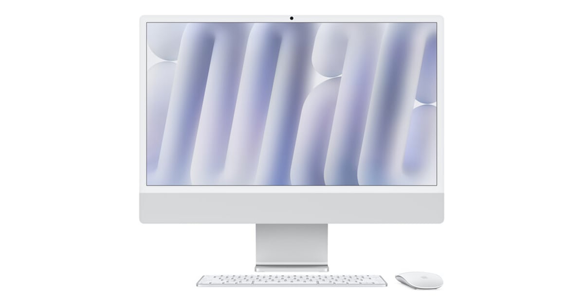 Track Apple 24" iMac with M4 Chip (Silver, Nano-Texture Glass) at B&H