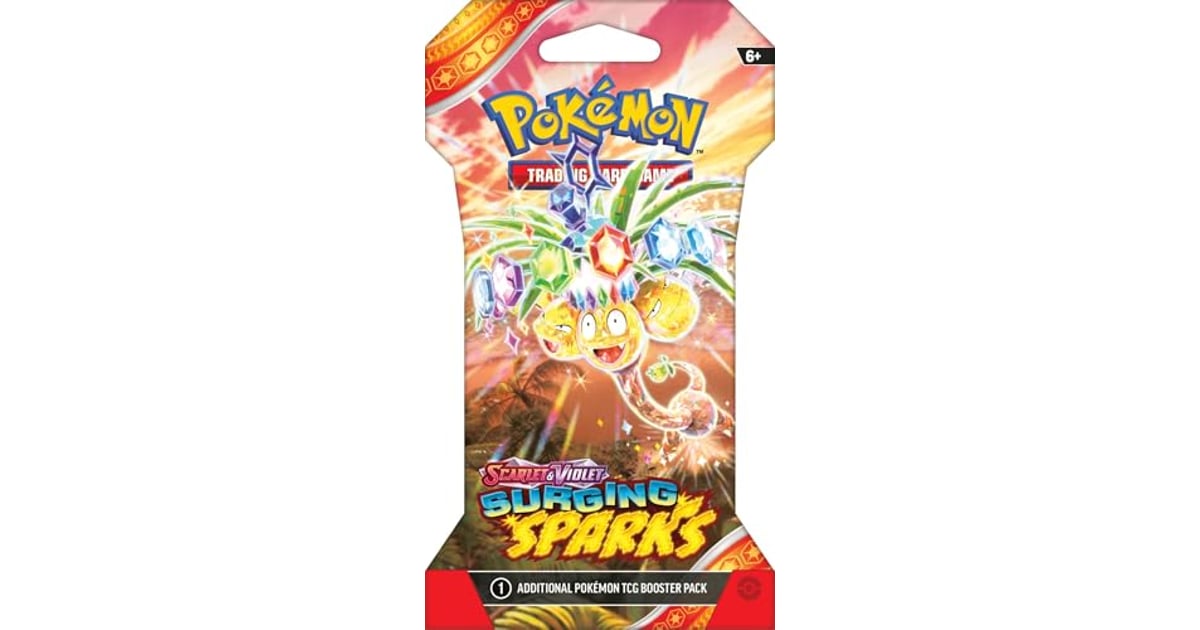 Track Pokemon Surging Sparks Sleeved Booster Pack at Amazon