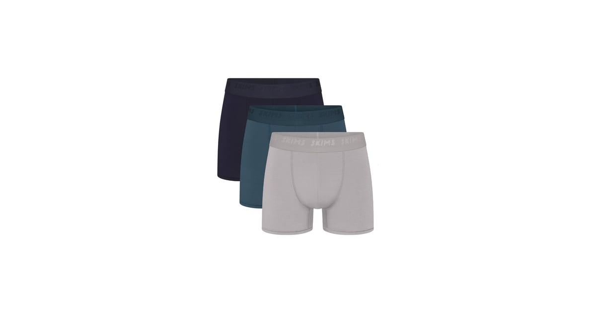 Track Skims Stretch Mens 3" Boxer Brief 3 Pack - Indigo Multi - 2 X at