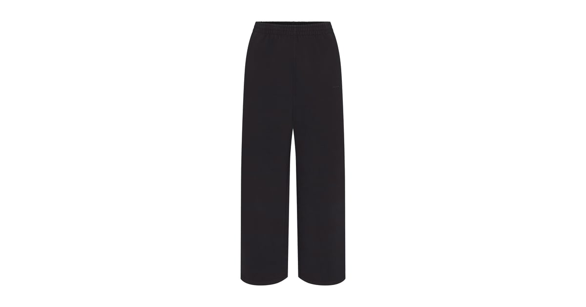 Track Skims Boyfriend Fleece Oversized Straight Leg Pant - Washed Onyx