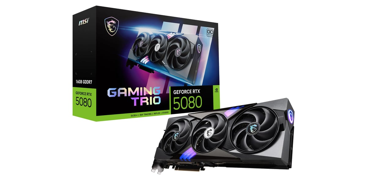 Track MSI NVIDIA RTX 5080 GAMING TRIO OC at Best Buy