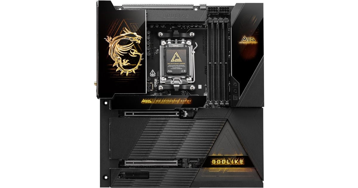 Track Open Box MSI MEG X870E GODLIKE Extended ATX Motherboard at