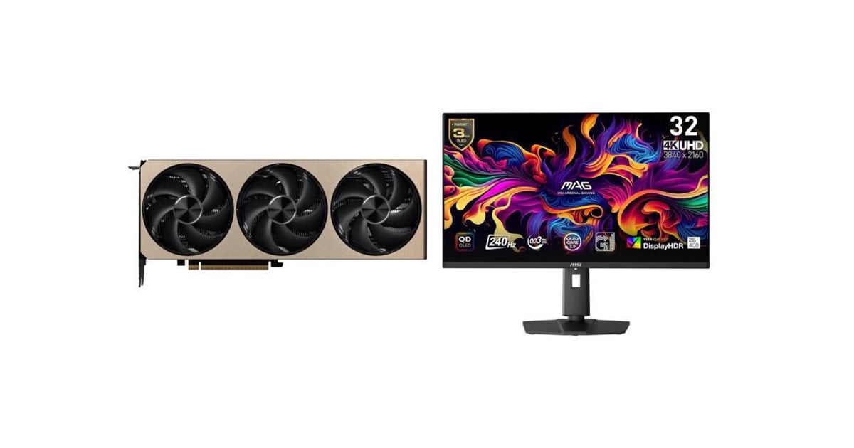 Track GPU Monitor Combo - MSI RTX 5070 Ti 16G INSPIRE 3X OC PLUS