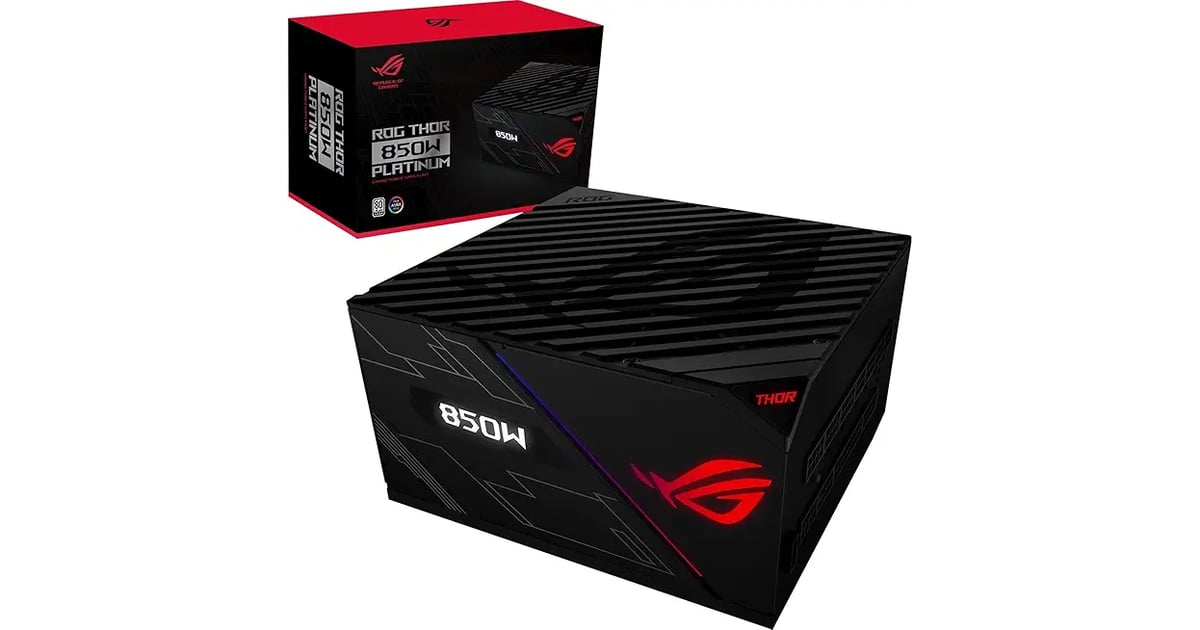 Track ASUS ROG Thor 850 Certified 850W Fully-Modular RGB Power Supply
