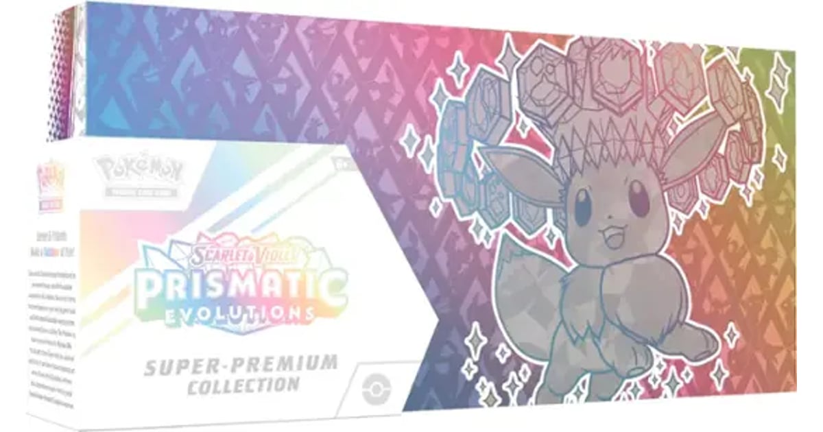Track Pokemon Prismatic Evolutions Super Premium Collection at Target