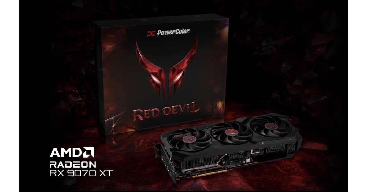 Track PowerColor Red Devil AMD Radeon RX 9070 XT at Walmart