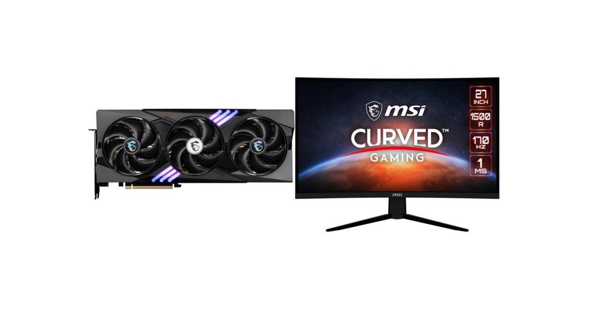 Track GPU Monitor Combo - MSI RTX 5070 12G GAMING TRIO OC Bundle with