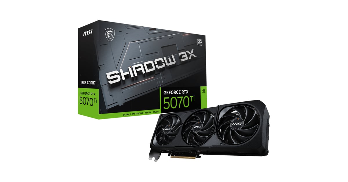 Track MSI RTX 5070 TI SHADOW 3X OC at Walmart - TrackaLacker