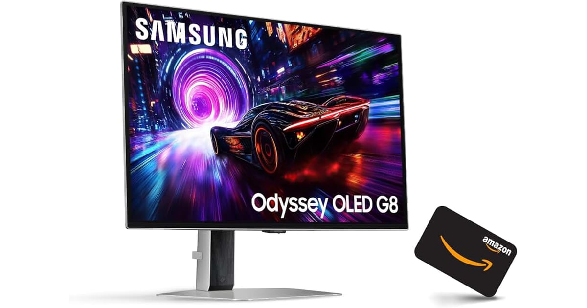 Track 27-inch Odyssey QD-OLED G8 (G81SF) + $300 Amazon Gift Card, 4K,