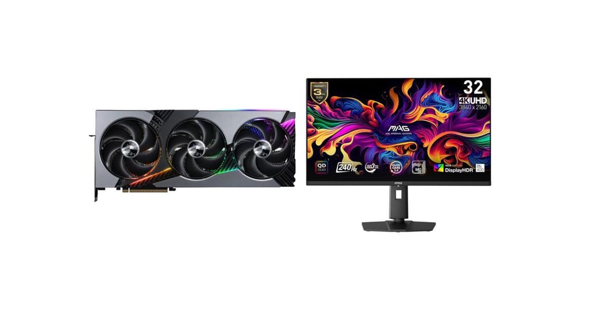 Track GPU Monitor Combo - MSI RTX 5090 32G VANGUARD SOC LAUNCH Bundle