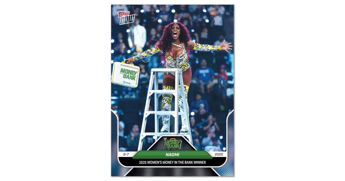 Track Naomi - 2025 WWE Topps NOW - Card 62 - LOOK FOR AUTOS at Topps
