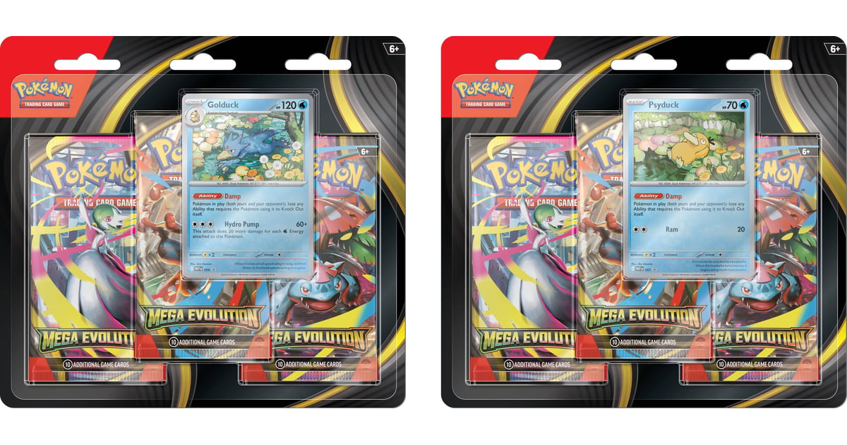 Track Pokemon Mega Evolution Three-Booster Blister - Styles Vary at