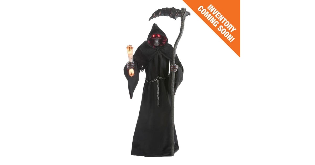 Track 7.5 ft. Grave & Bones Animated LED Fiery Reaper at Home Depot