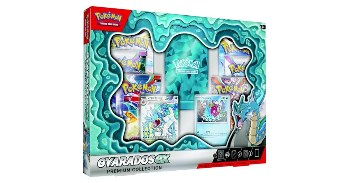 Track Pokemon Gyarados ex Premium Collection at Amazon