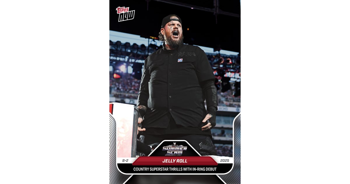 Track Jelly Roll - 2025 WWE Topps NOW - Card 85 - LOOK FOR AUTOS at