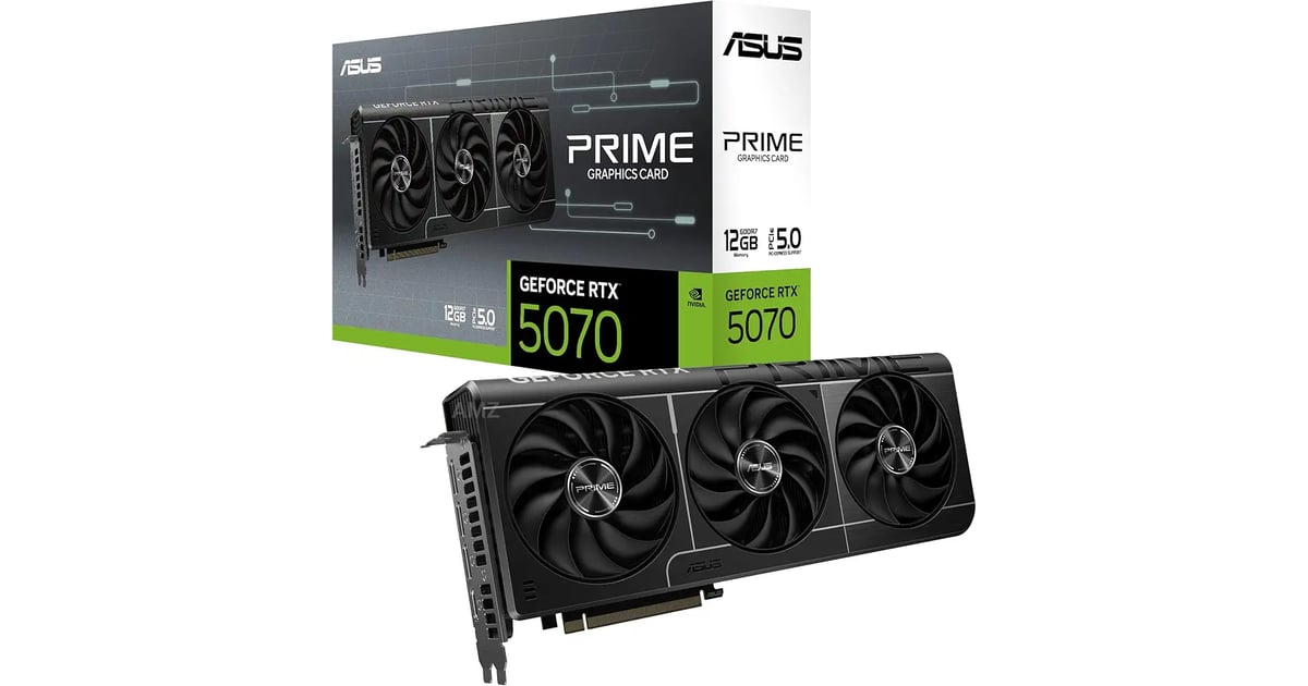 Track ASUS GeForce RTX 5070 Prime at Amazon - TrackaLacker