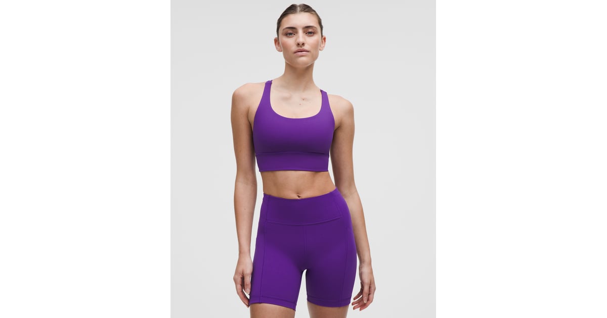 Track lululemon Energy Longline Bra *Medium Support, B-D Cups - College ...