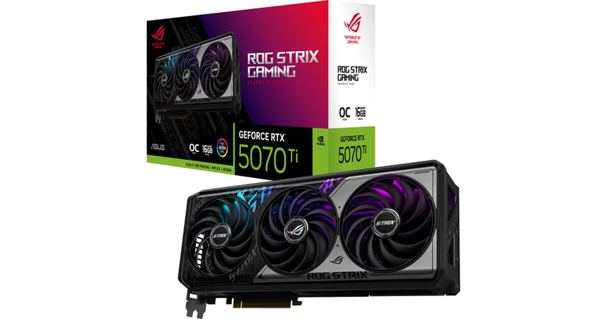 Track ASUS ROG Strix GeForce RTX 5070 Ti 16GB OC at B&H Photo