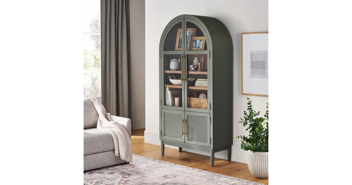 Track Member's Mark Enzo Storage Cabinet With Rattan Cabinet Doors ...