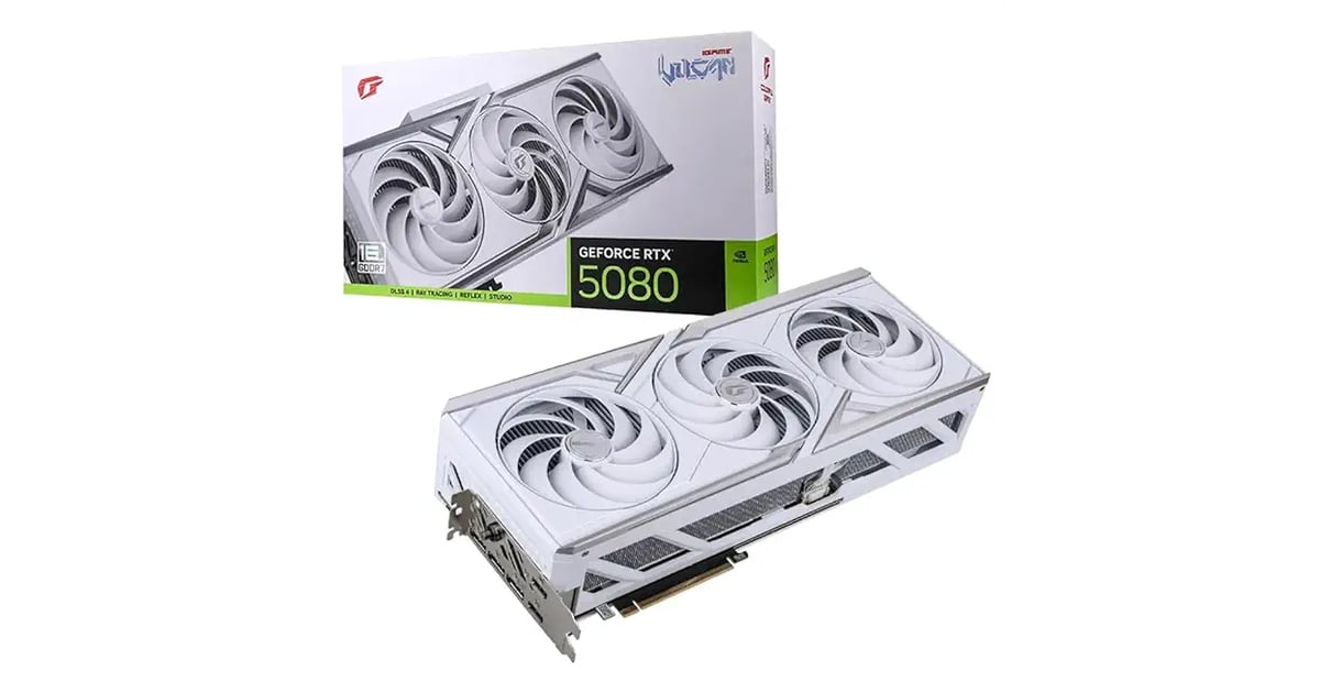 Track Colorful iGame GeForce RTX 5080 Vulcan W OC 16GB GDDR7 256 Bit