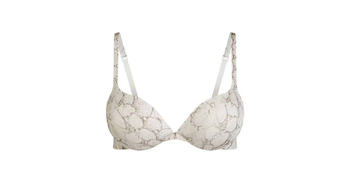 Track Skims Ultimate Teardrop Push Up Bra - Stone Pastel Snake Print