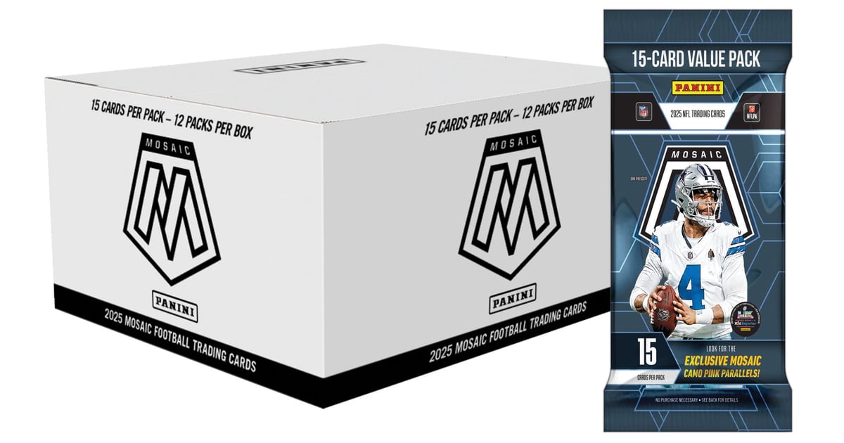 Track 2025 Panini Mosaic Football Fat Pack Box at Dick's Sporting