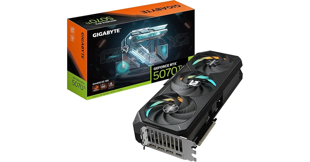 Track GIGABYTE Gaming GeForce RTX 5070 Ti OC at Amazon