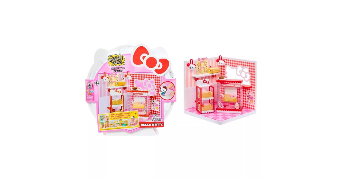 Track MGA's Miniverse Make It Mini Spaces Hello Kitty, Building Set at
