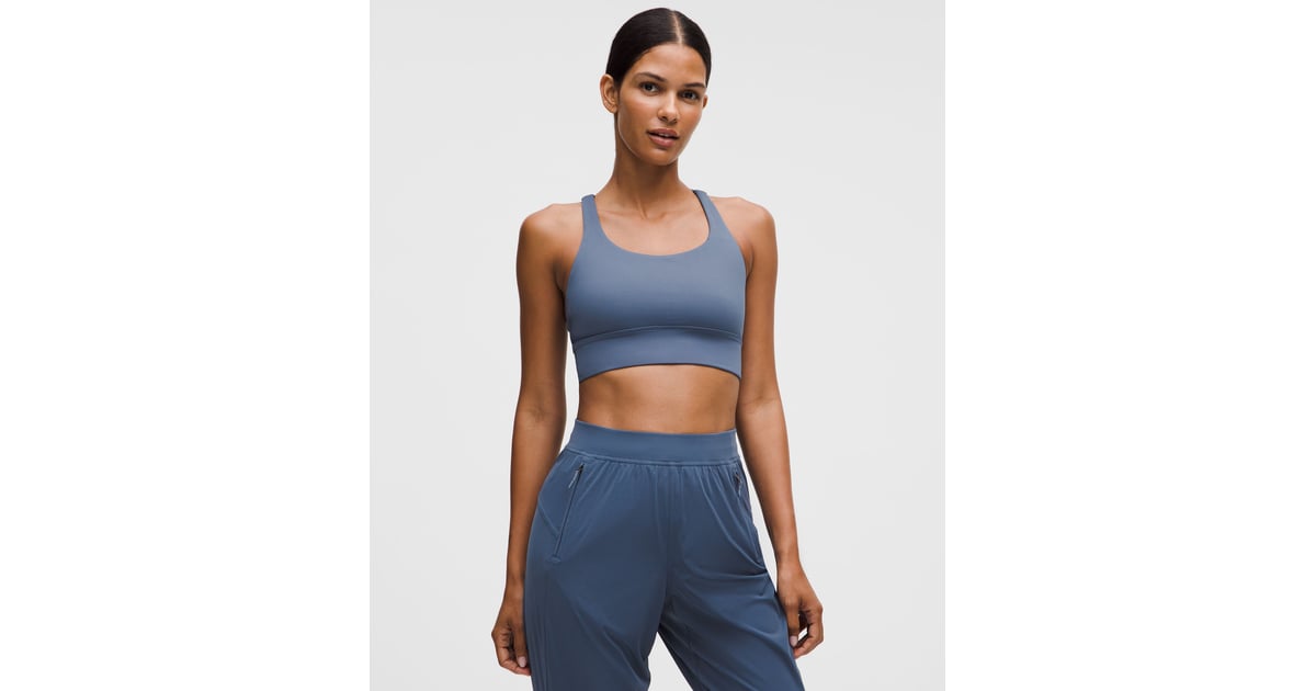 Track lululemon Energy Longline Bra *Medium Support, B-D Cups - Blue