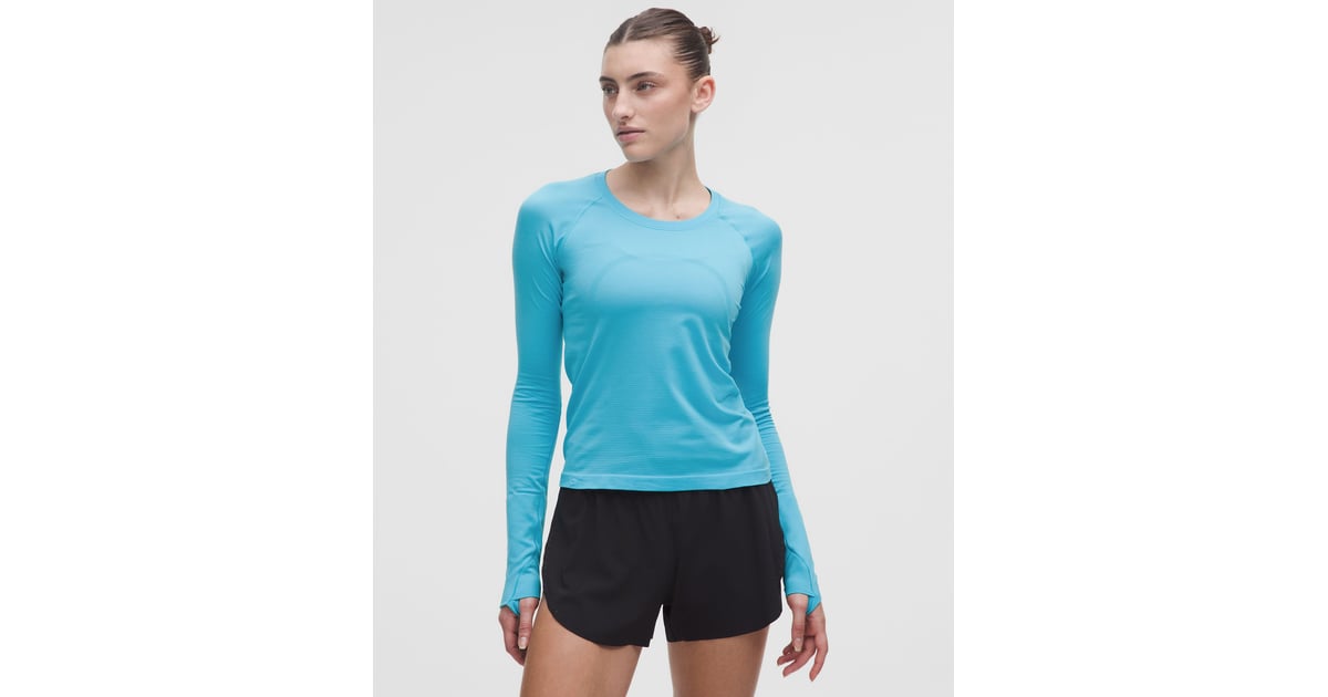 Track Swiftly Tech Long-Sleeve Shirt 2.0 *Waist Length - Fresco Blue