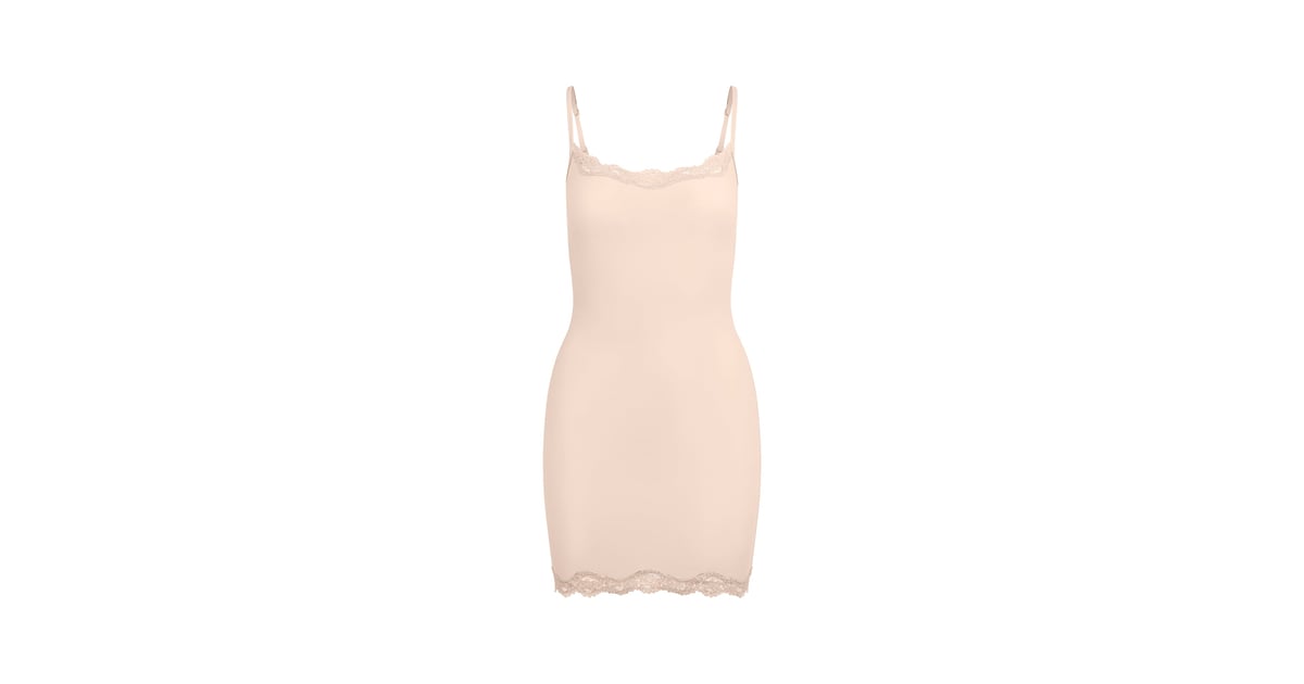 Track Skims Fits Everybody Lace Slip Dress - Primrose - Xxs at Skims