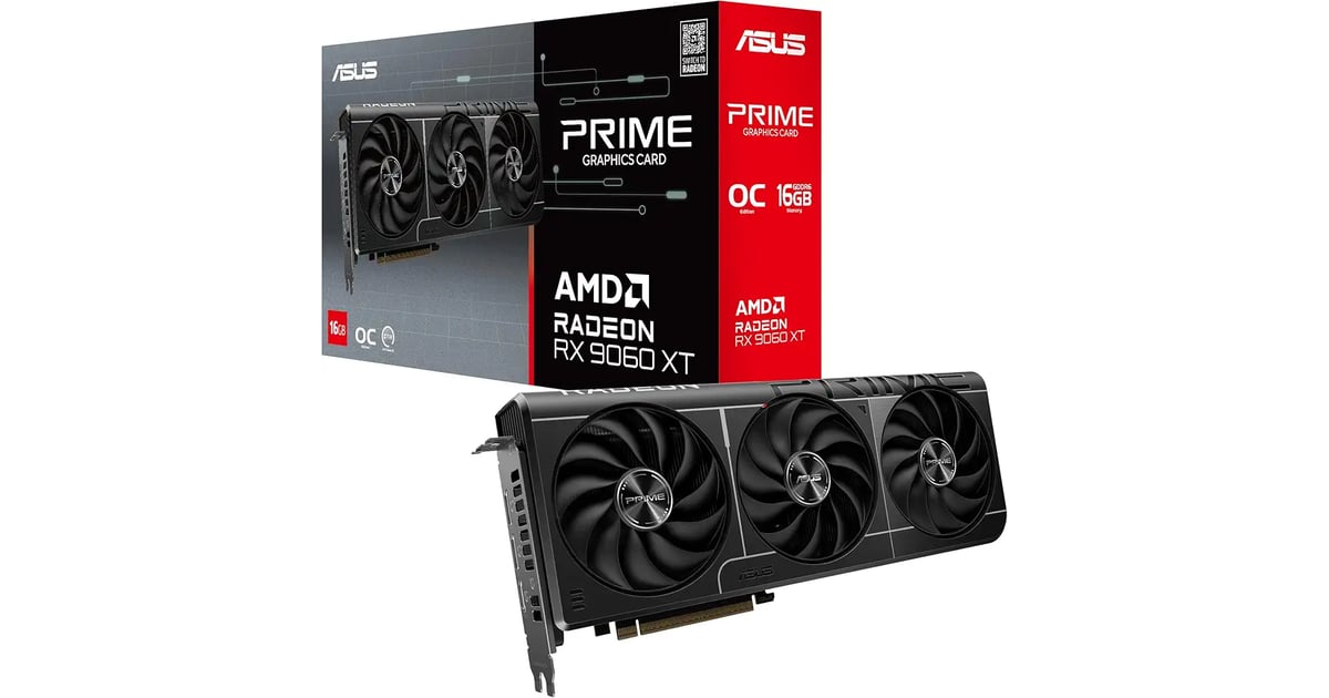 Track ASUS AMD Radeon RX 9060 XT Video Card 16GB GDDR6 OC Edition PRIME ...