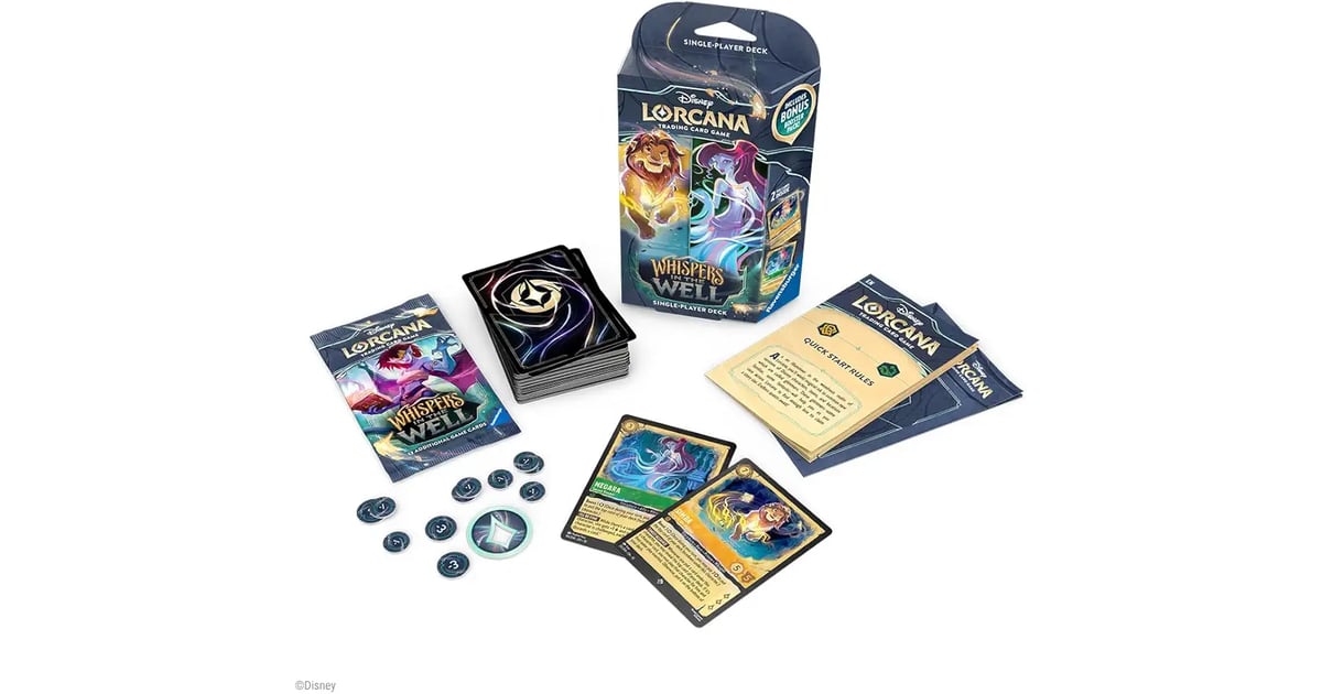 Track Disney Lorcana Whispers in The Well Single-Player Deck - Amber