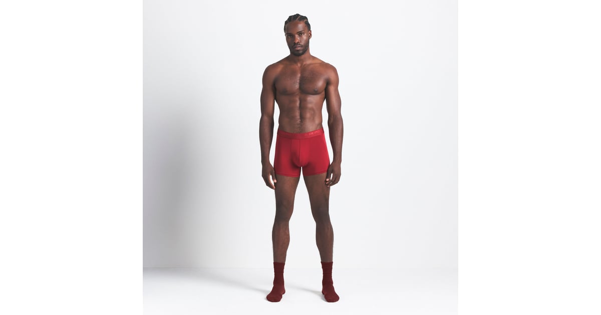 Track Skims Stretch Mens 3" Boxer Brief 3 Pack - Wood Multi - S at