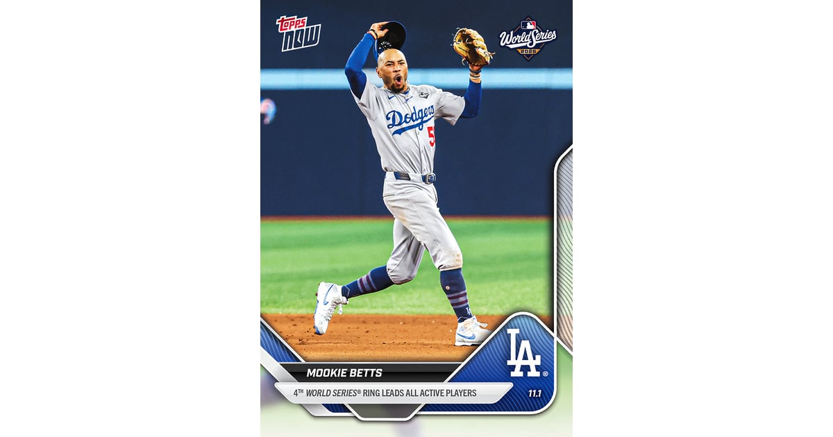 Track Mookie Betts - 2025 MLB Topps NOW - Card 928 - PR: 5099 at Topps