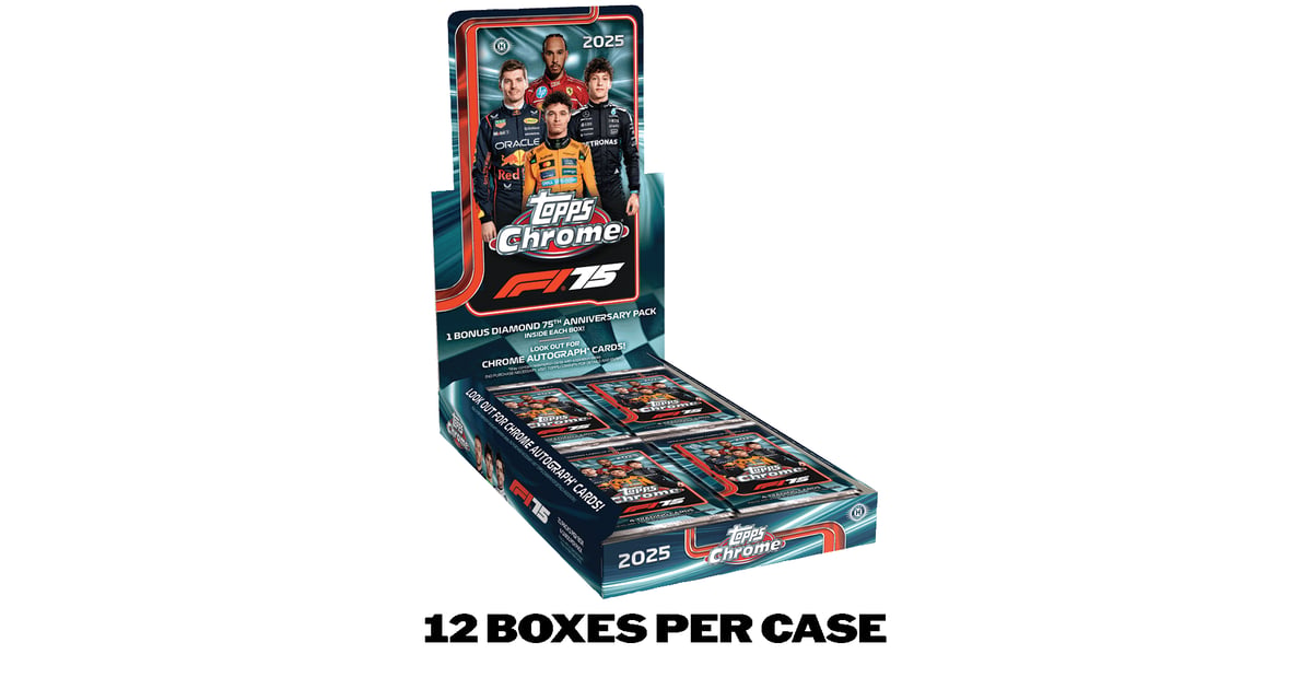 Track 2025 Topps Chrome Formula 1 - Hobby Box - Sealed Case at Topps