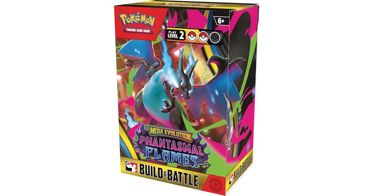 Track Pokemon Phantasmal Flames Build & Battle Box at Amazon
