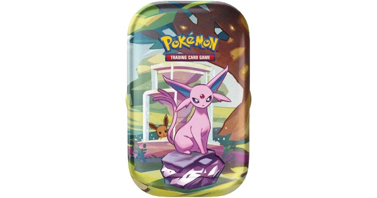 Track Pokemon Prismatic Evolutions Mini Tin (Styles May Vary) at