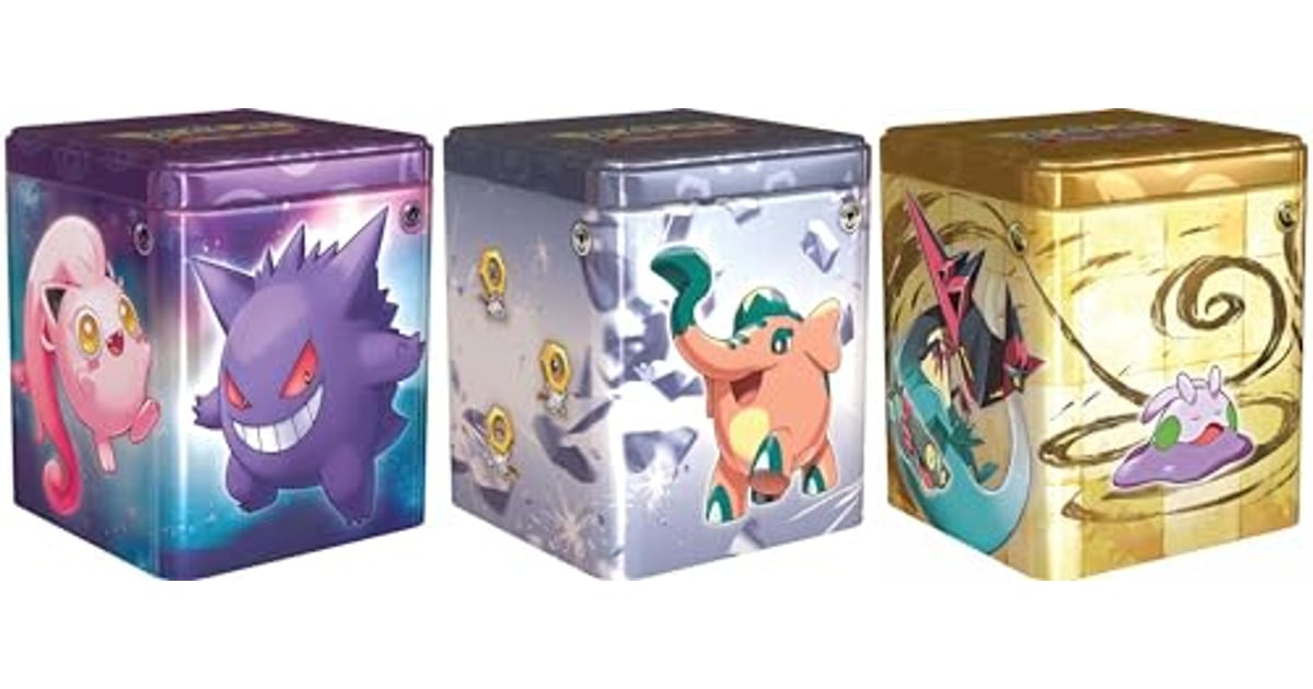 Track Pokemon Stacking Tins Q1 2025 - Styles vary at Amazon