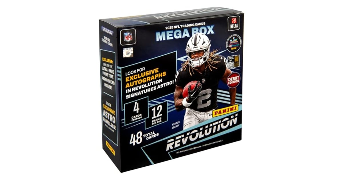 Track 2025 Panini NFL Revolution Football Mega Box at Amazon